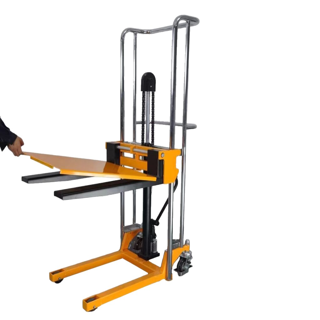 PJ Series Platform Stacker With Adjustable Forks