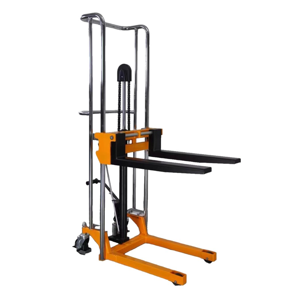 PJ Series Platform Stacker With Adjustable Forks